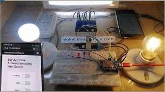 ESP32 Web Server Home Automation Using PlatformIO IDE