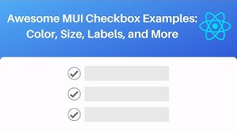 Awesome MUI Checkbox Examples: Color, Size, Custom Labels...