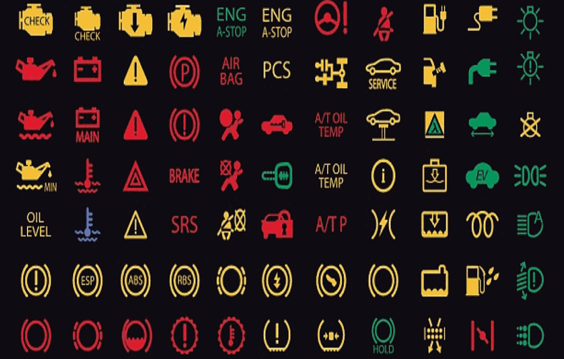 Car Dashboard Warning Lights and Symbols