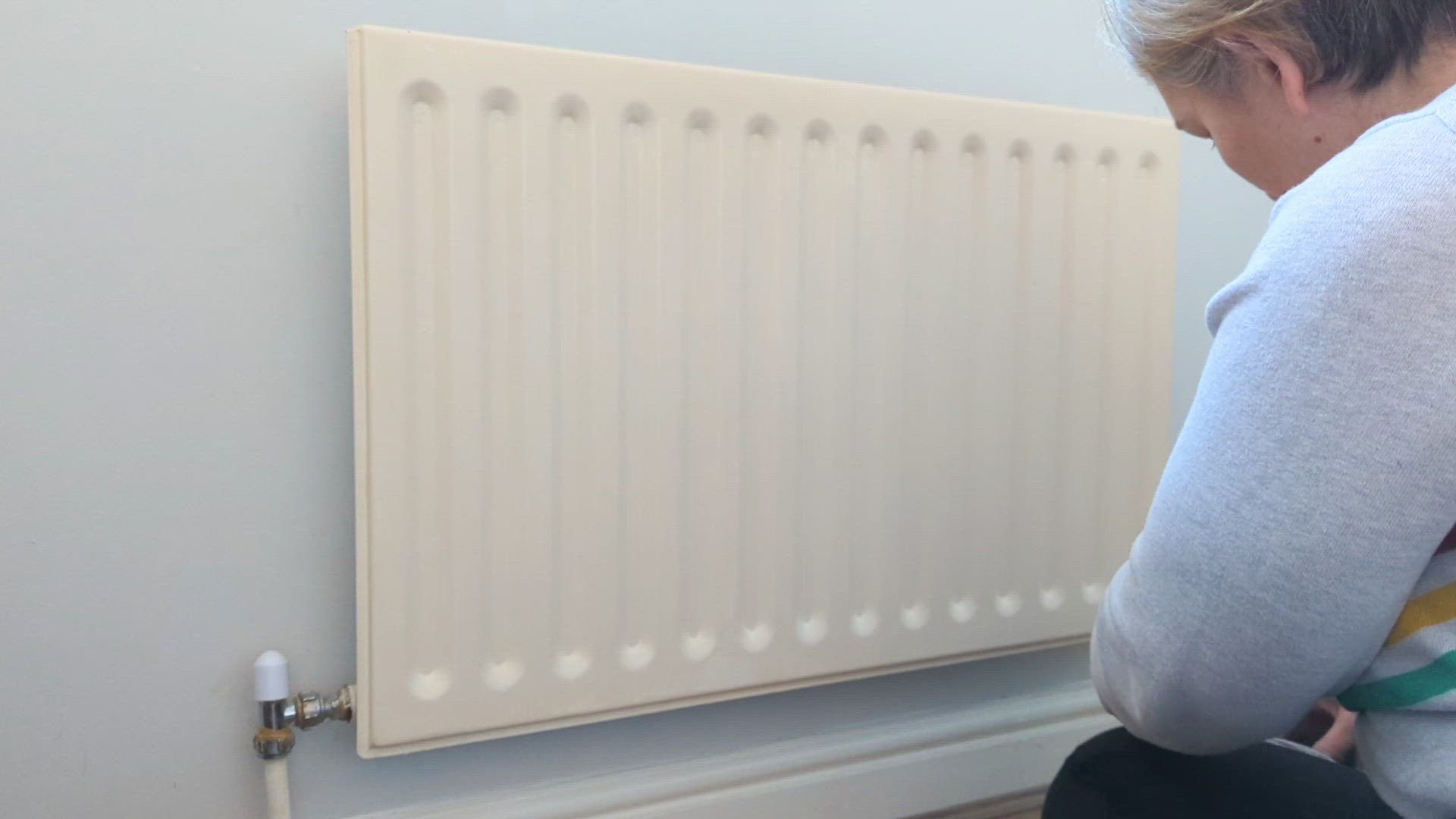 Preparing a radiator for painting