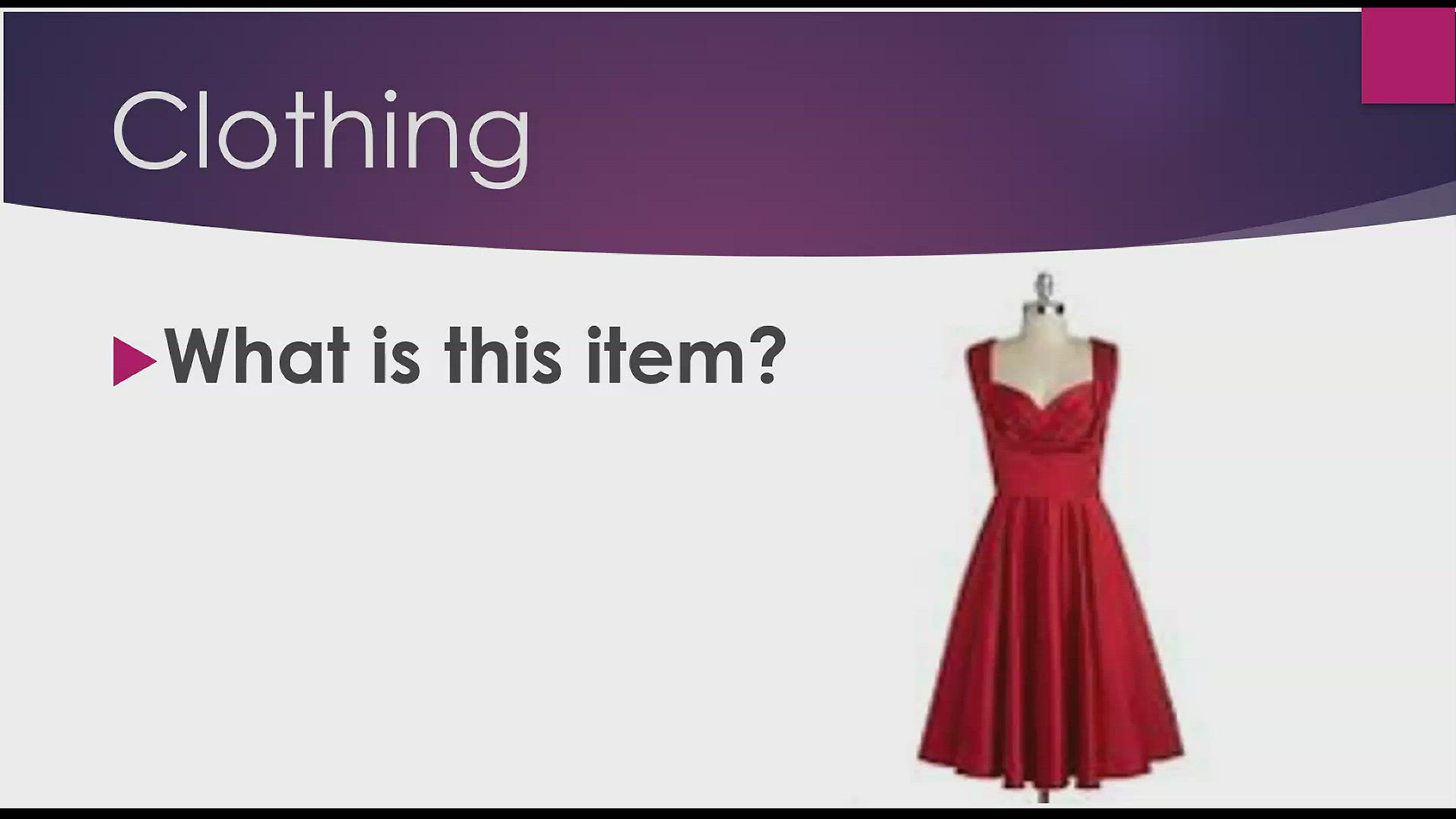 Test Your English: Clothing - ESL Gold