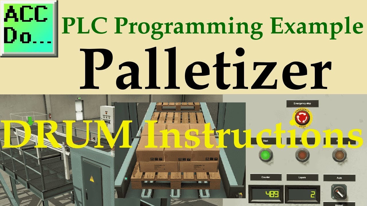 PLC Programming Example – Palletizer Drum Instructions