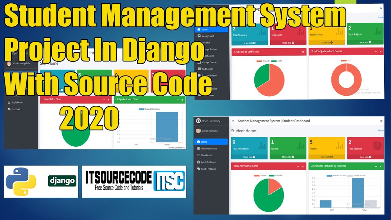 Student Management System Project In Django With Source C...