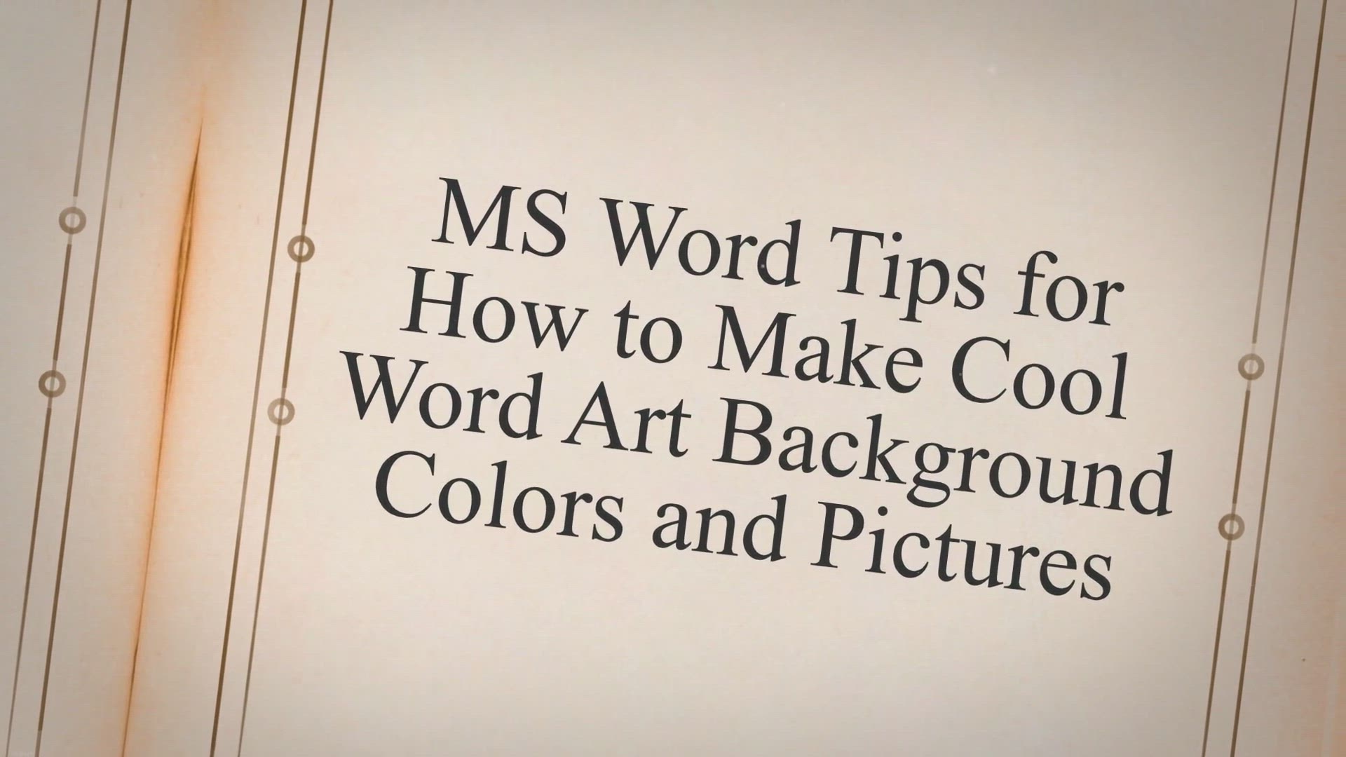How To Make Cool Word Designs