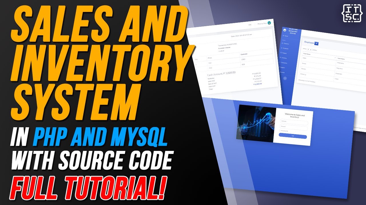 SALES AND INVENTORY SYSTEM USING PHP AND MYSQL WITH SOURC...
