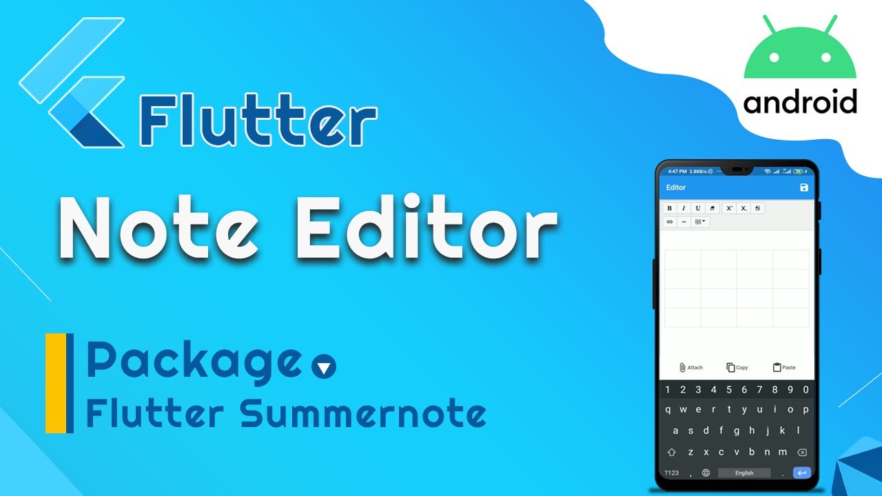 Flutter Summer Note Tutorial - Flutter Package | Humix Video