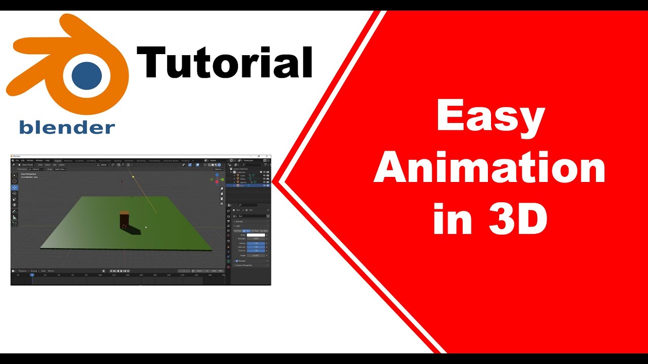 Blender Tutorial For Beginners Blender Animation 3d A