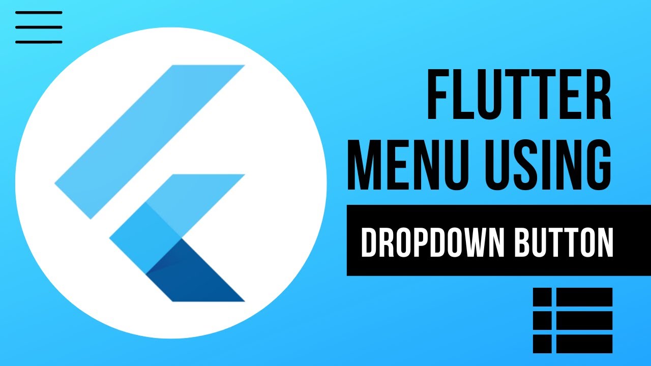 Flutter Drop Down Button Widget - Flutter D... | Humix Video
