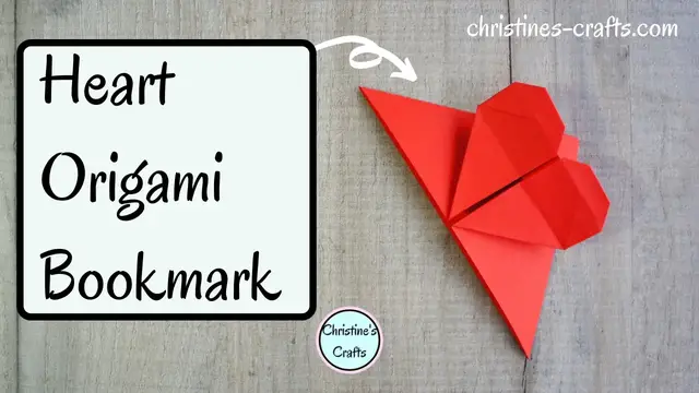 Origami Heart Bookmark Easy Origami Heart Bookmark Tutorial Create